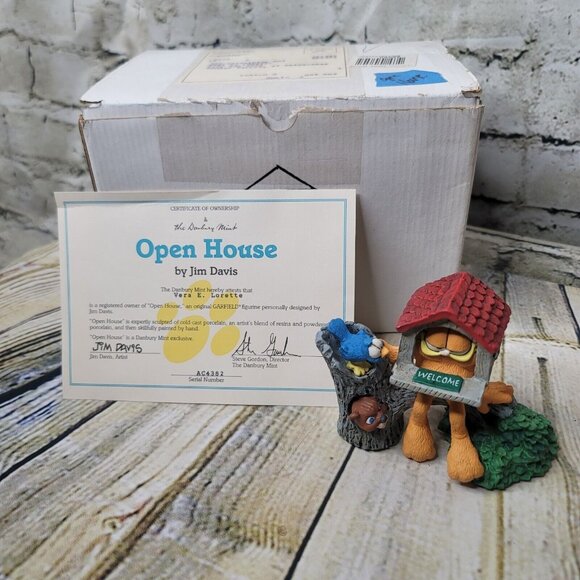 The Bradford Exchange | Art | Garfield Figurine Danbury Mint Open House ...